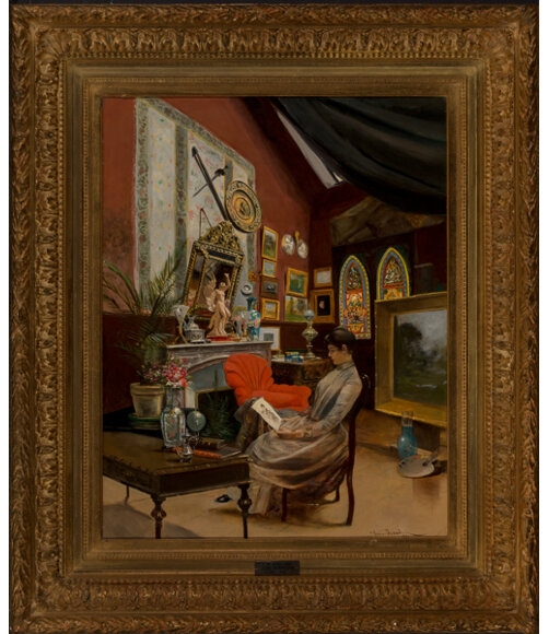 Jean Beauduin | In the artist's studio (1887) | MutualArt