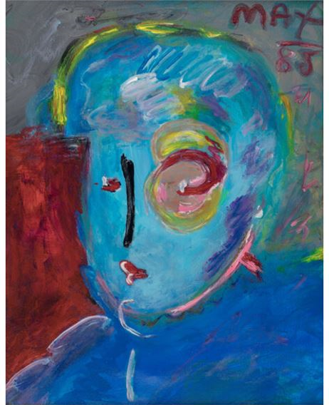 Peter Max | Zero in Blue (1985) | MutualArt