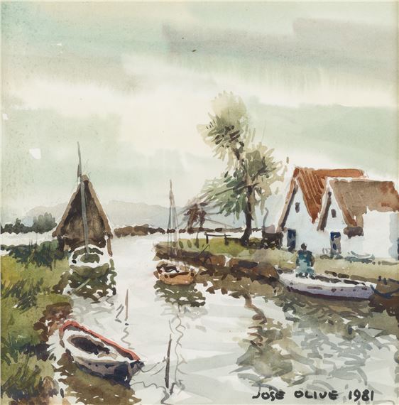 José Olivé | Paisajes de La Albufera (1981) | MutualArt