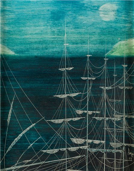 Urbano Lugrís Vadillo | Mástiles de barcos (1964) | MutualArt