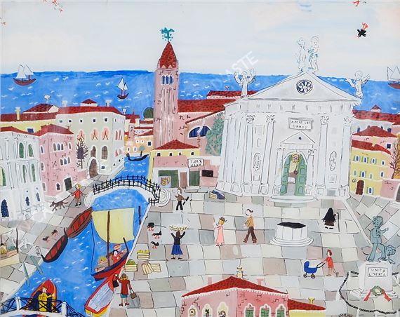 Liselotte Höhs | Untitled, raffiguranti chiese | MutualArt