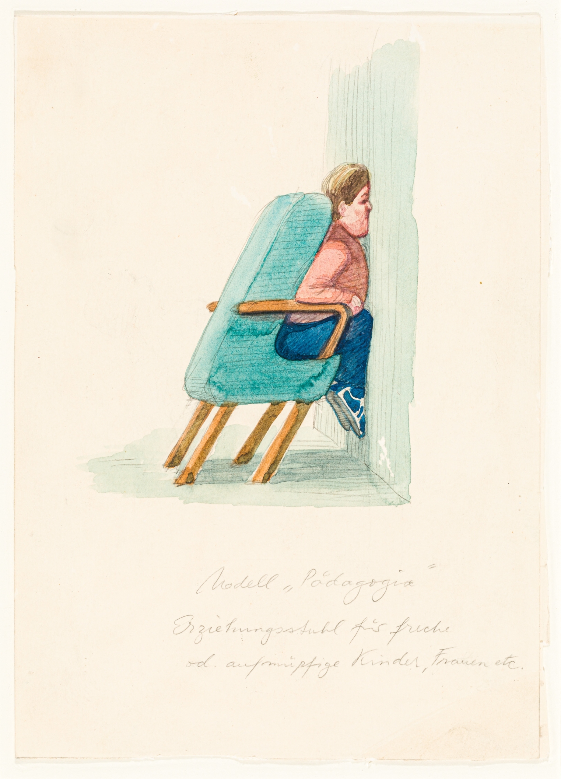 Manfred Deix | (6 Werke aus der Serie “Stuhl”) (1980) | MutualArt