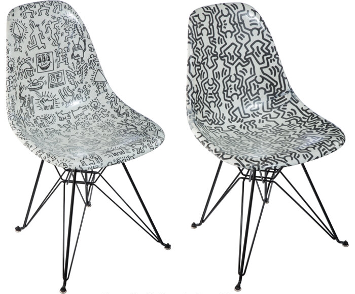Keith Haring | Case Study Furniture Chair - Faces and Figures (two ...