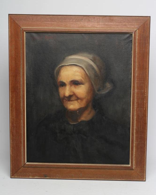 Daniele Hespel | Portrait of an Elderly Woman, head and shoulders ...