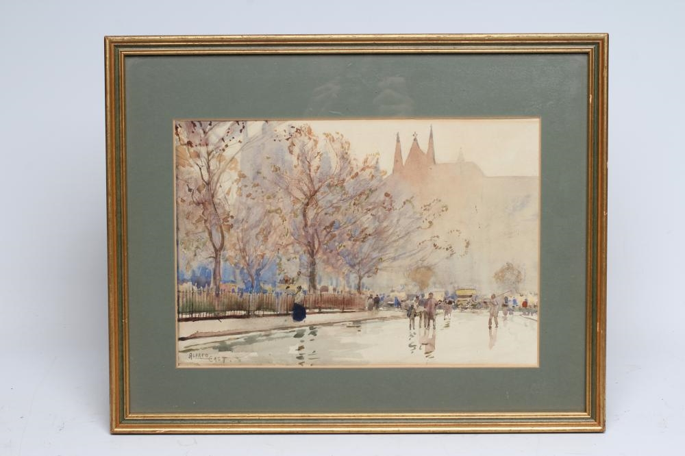 Sir Alfred East | A Rainy Day in Westminster | MutualArt