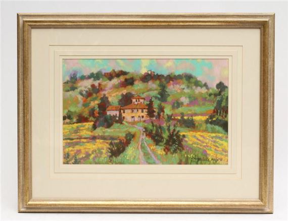 David Napp | House and Winding Track Tuscany | MutualArt