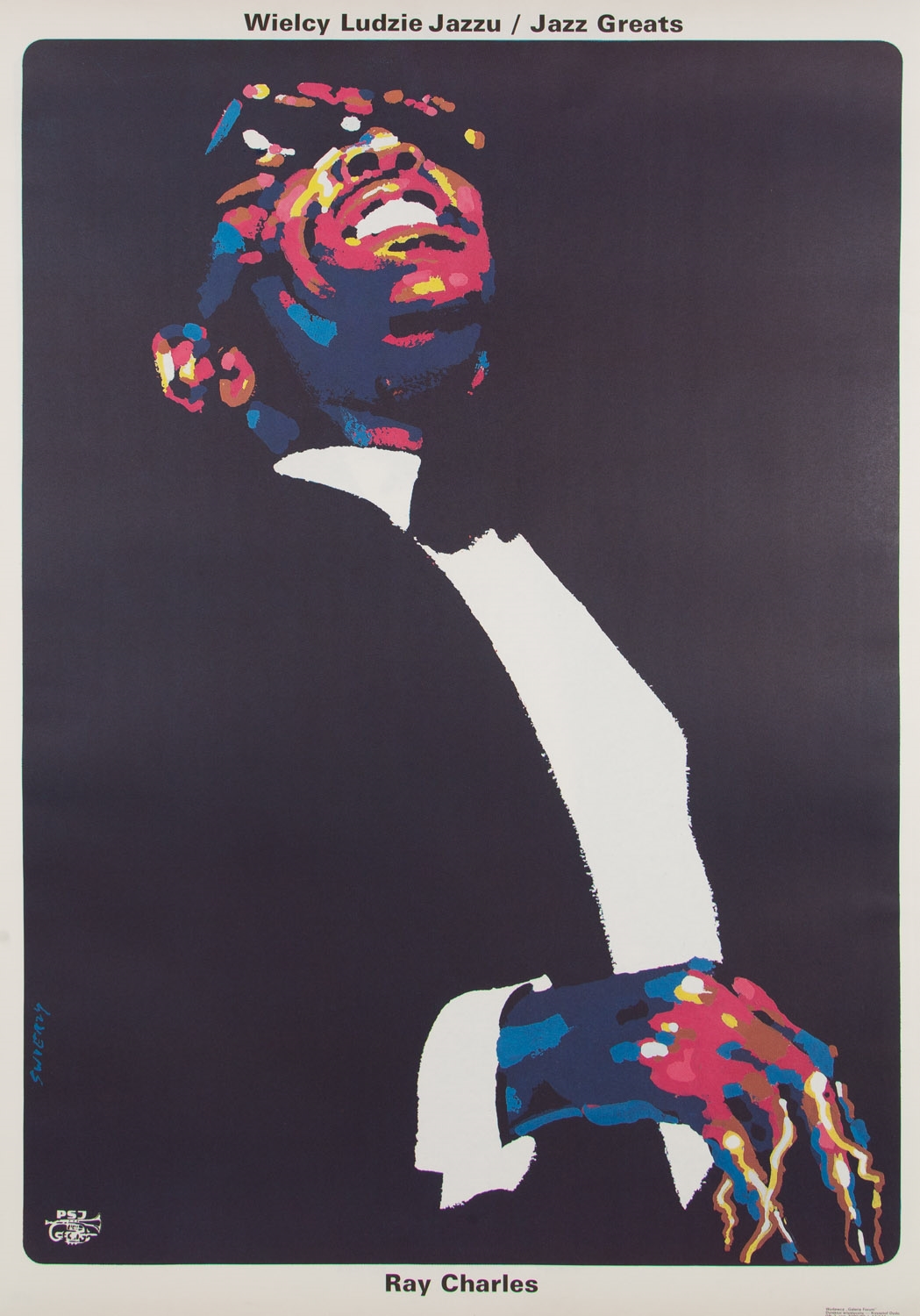 Waldemar Swierzy | Ray Charles from the series Jazz Greats (1990 ...