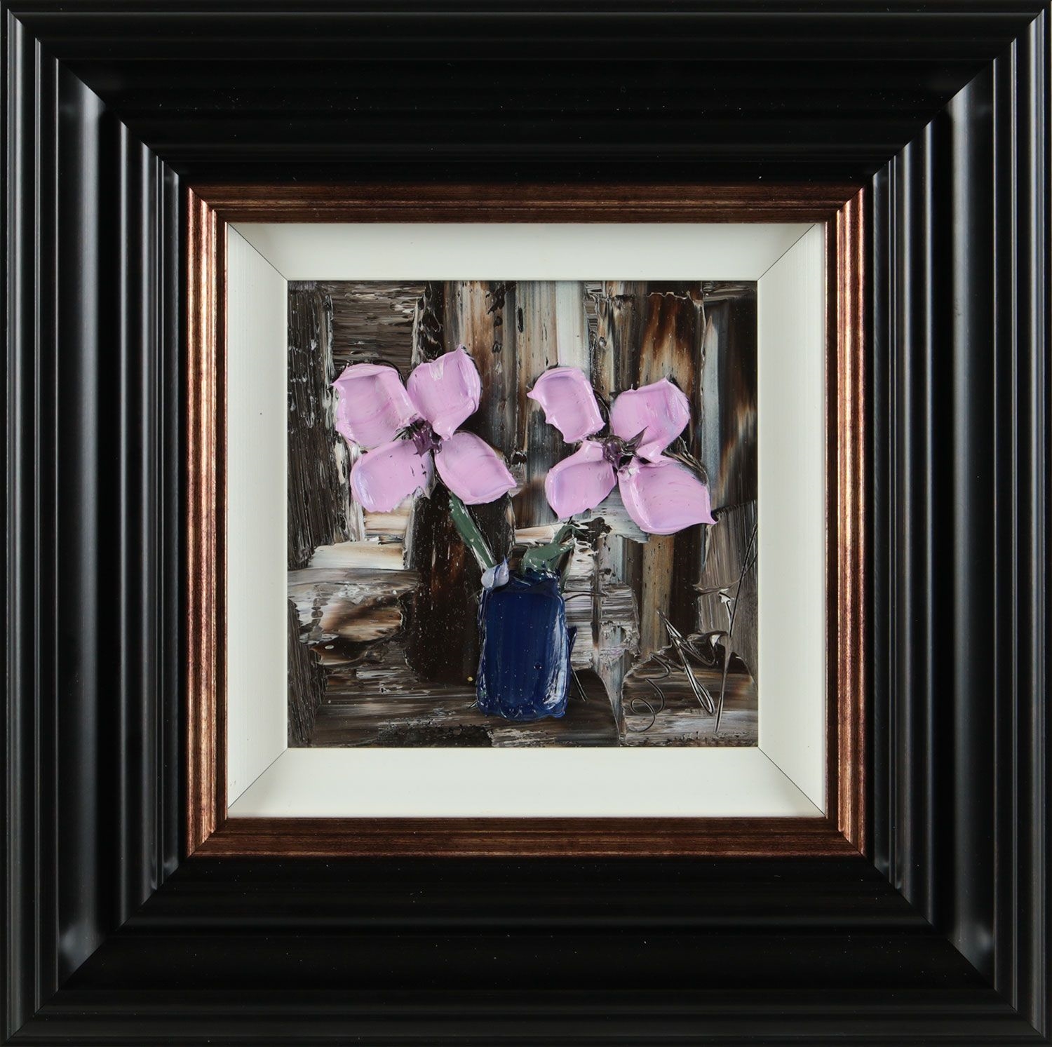 Colin Flack | MAUVE FLOWERS IN A VASE | MutualArt