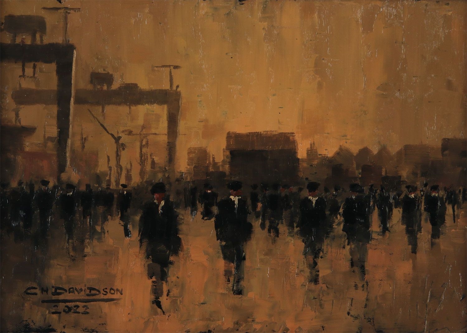 Colin H. Davidson | YARDMEN HEADING HOME | MutualArt