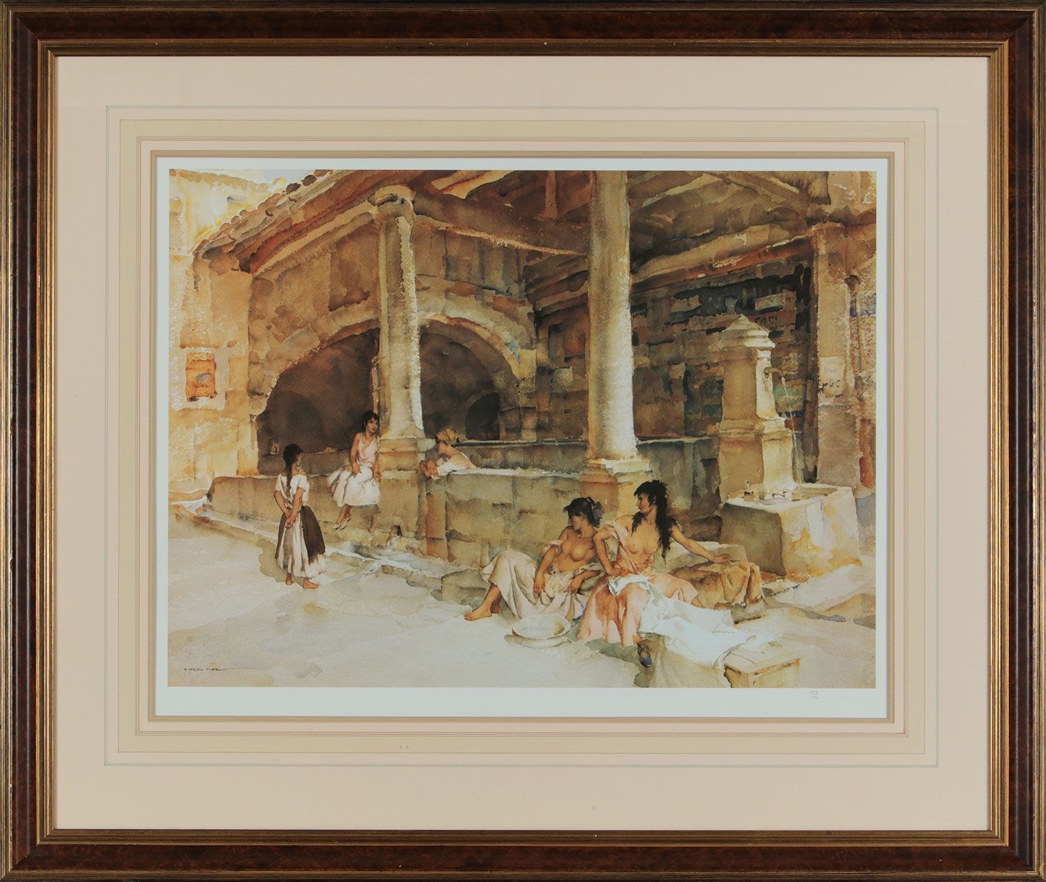 William Russell Flint | GIRLS BY THE WATERPUMP | MutualArt
