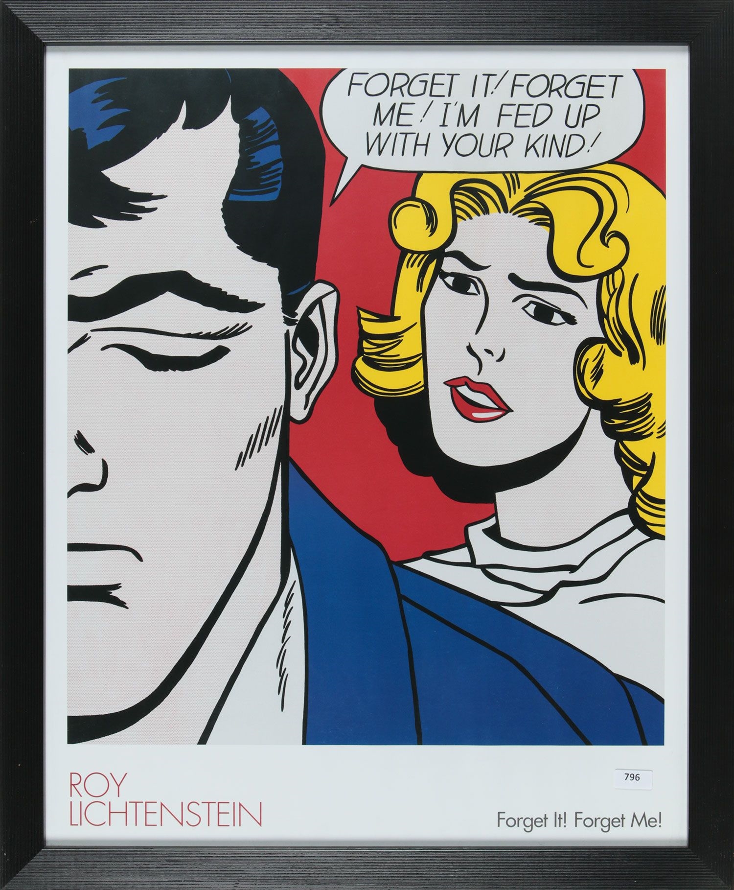 Roy Lichtenstein | FORGET IT! FORGET ME! | MutualArt