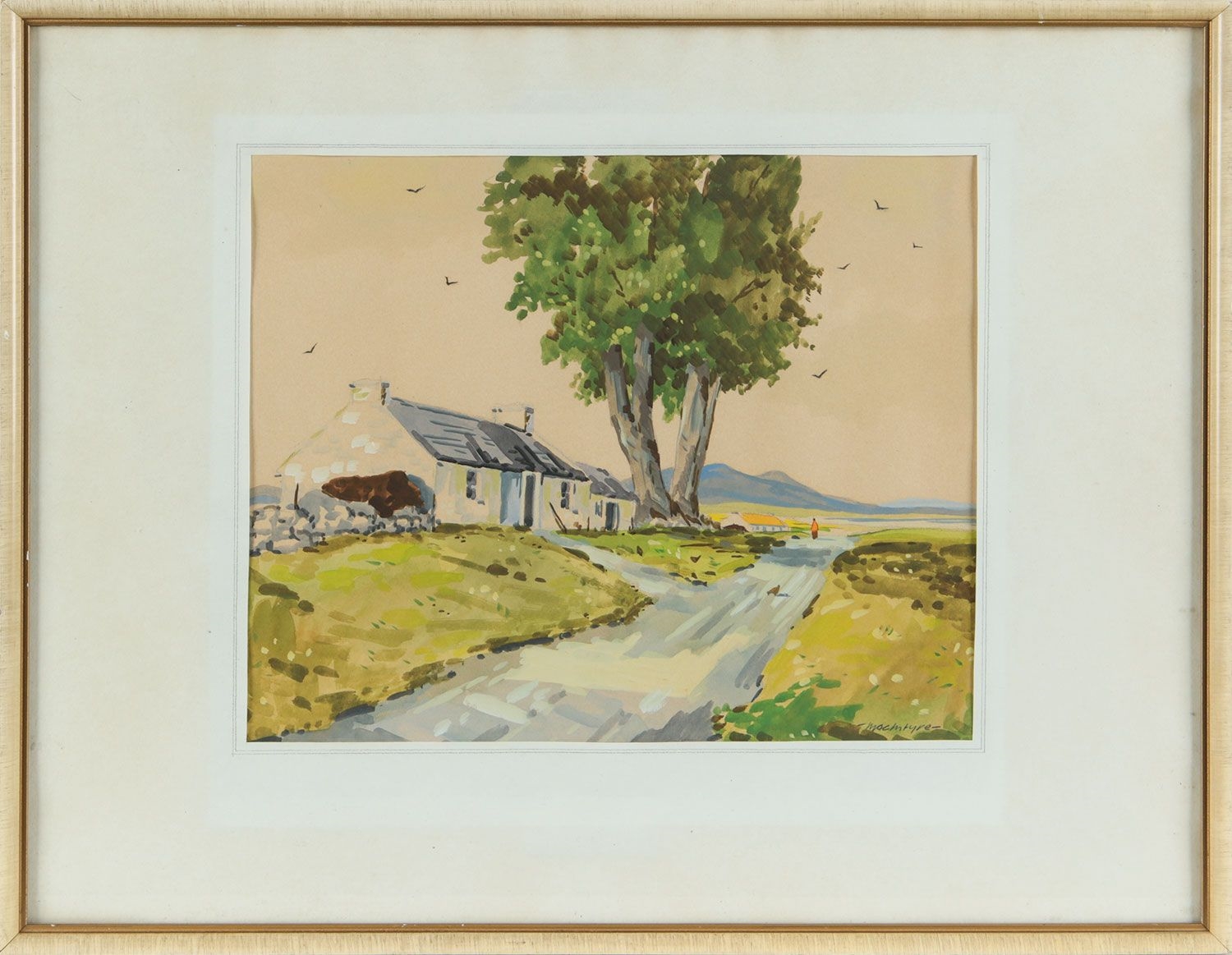 James MacIntyre | IRISH COTTAGE BY THE ROADSIDE | MutualArt