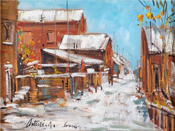 Antonio Asturi | Paesaggio innevato | MutualArt