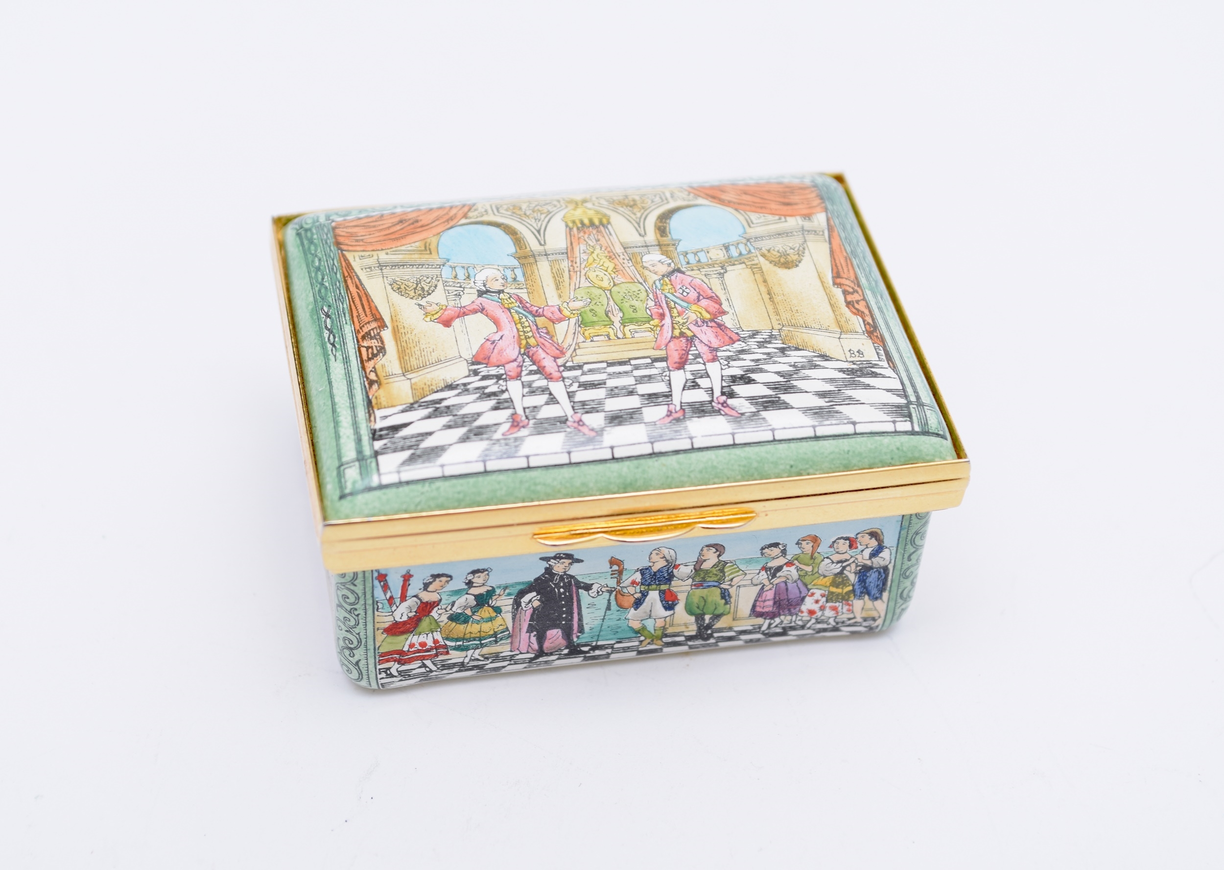Halcyon Days | Halcyon Days D'Oyly Carte enamel music box | MutualArt