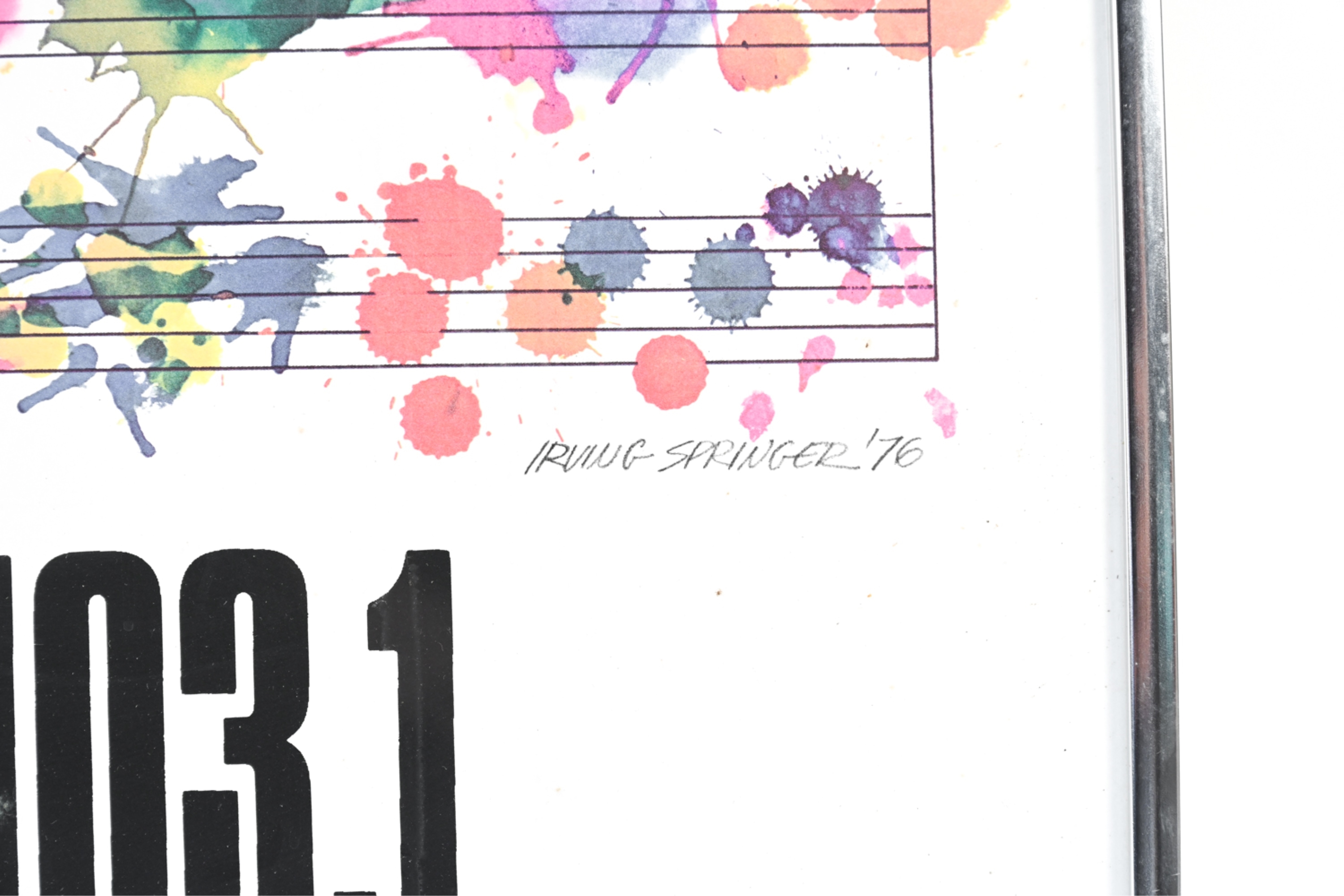 IRVING SPRINGER | SIGNED IRVING SPRINGER 1976 POSTER (1976) | MutualArt