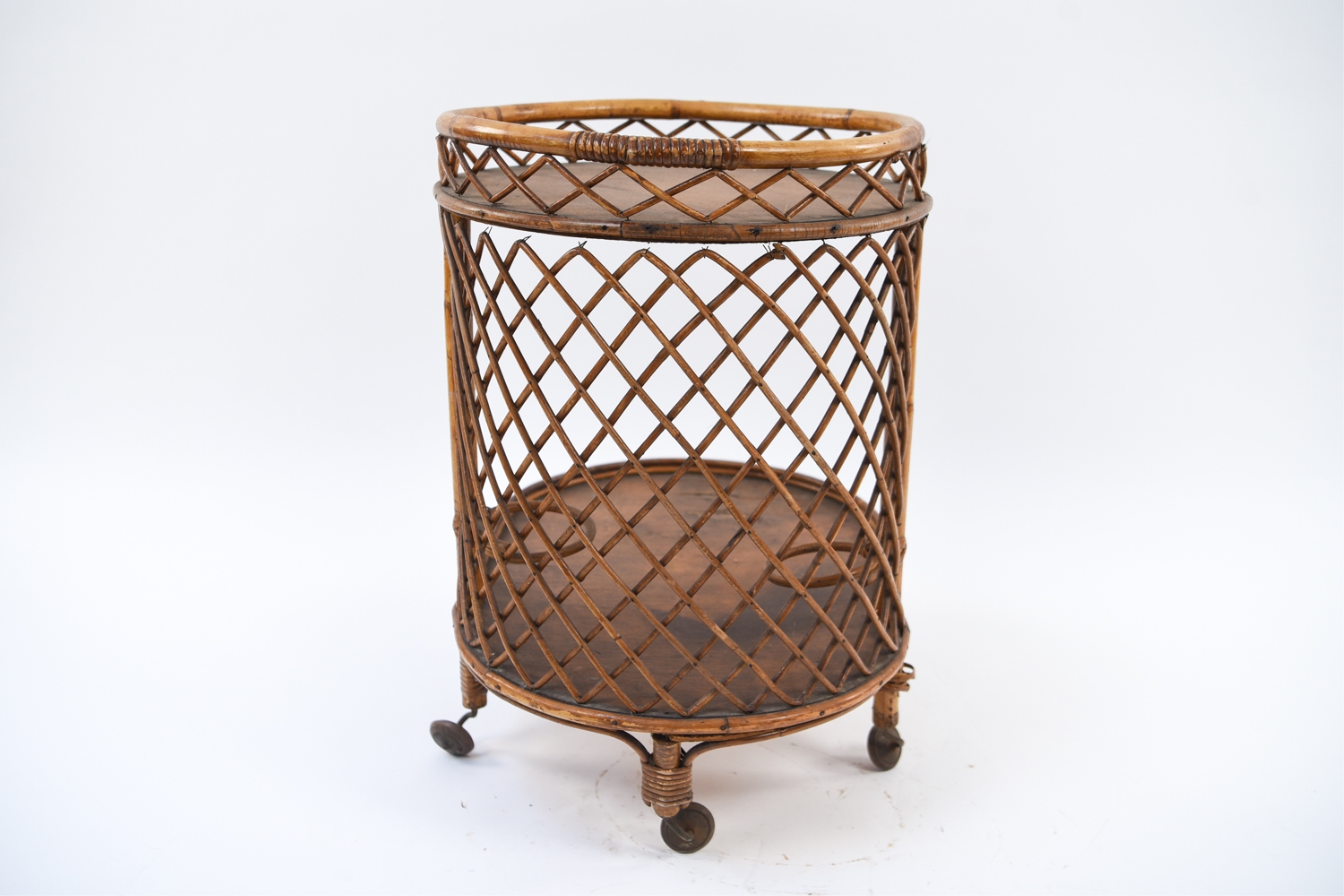 Vittorio Bonacina | MANNER OF BONACINA BAMBOO RATTAN BAR CART (1960 ...