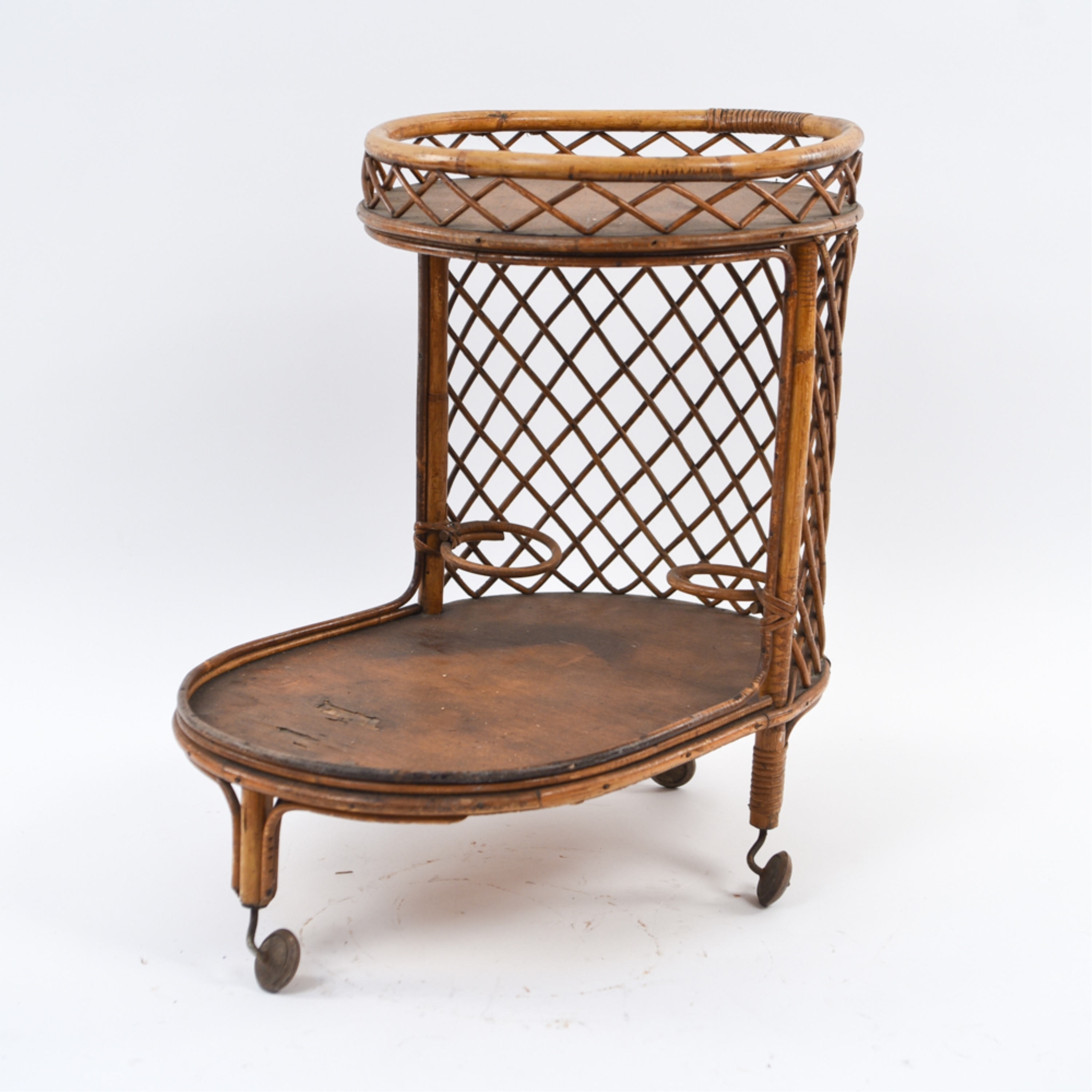 Vittorio Bonacina | MANNER OF BONACINA BAMBOO RATTAN BAR CART (1960 ...
