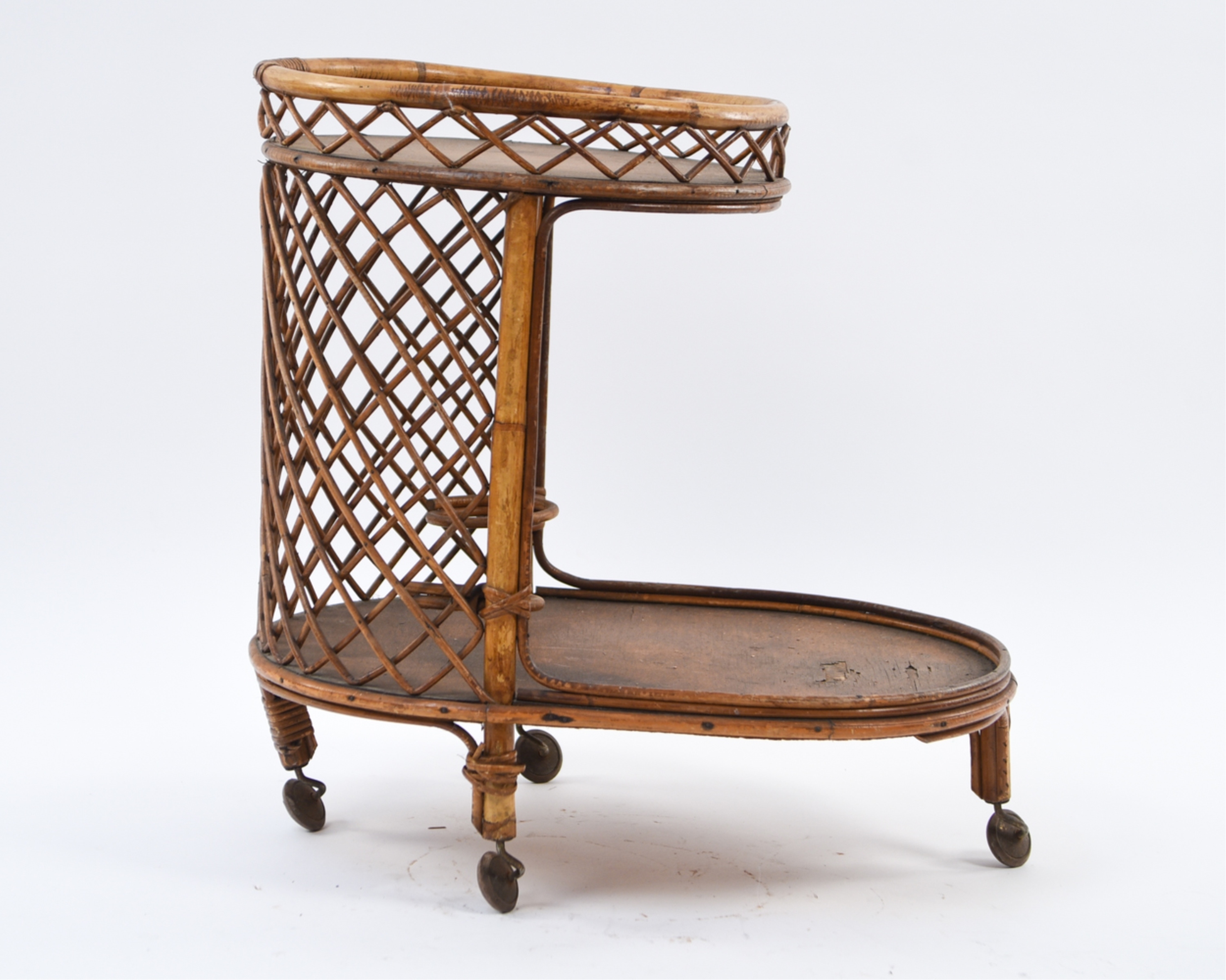 Vittorio Bonacina | MANNER OF BONACINA BAMBOO RATTAN BAR CART (1960 ...