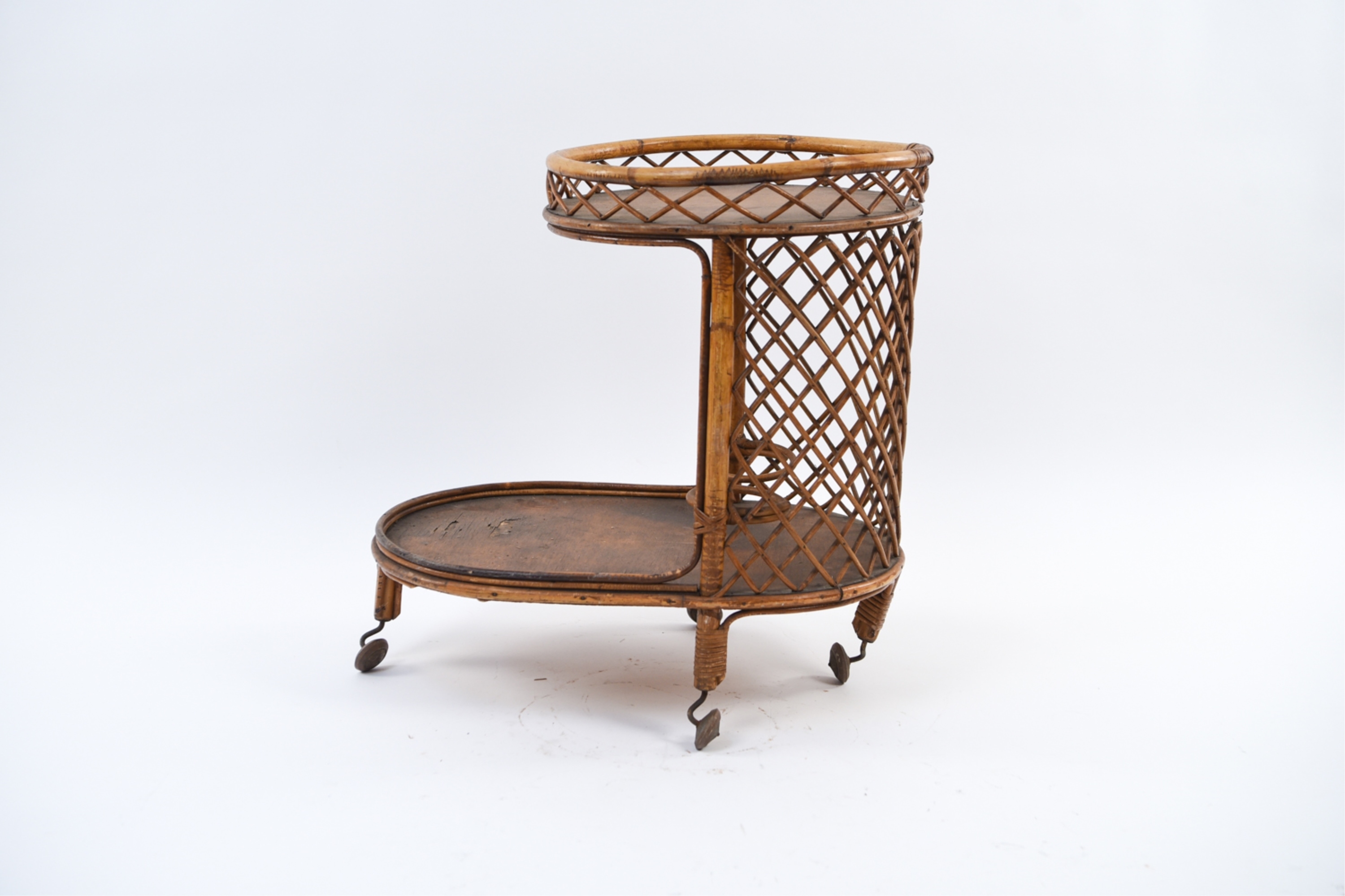 Vittorio Bonacina | MANNER OF BONACINA BAMBOO RATTAN BAR CART (1960 ...