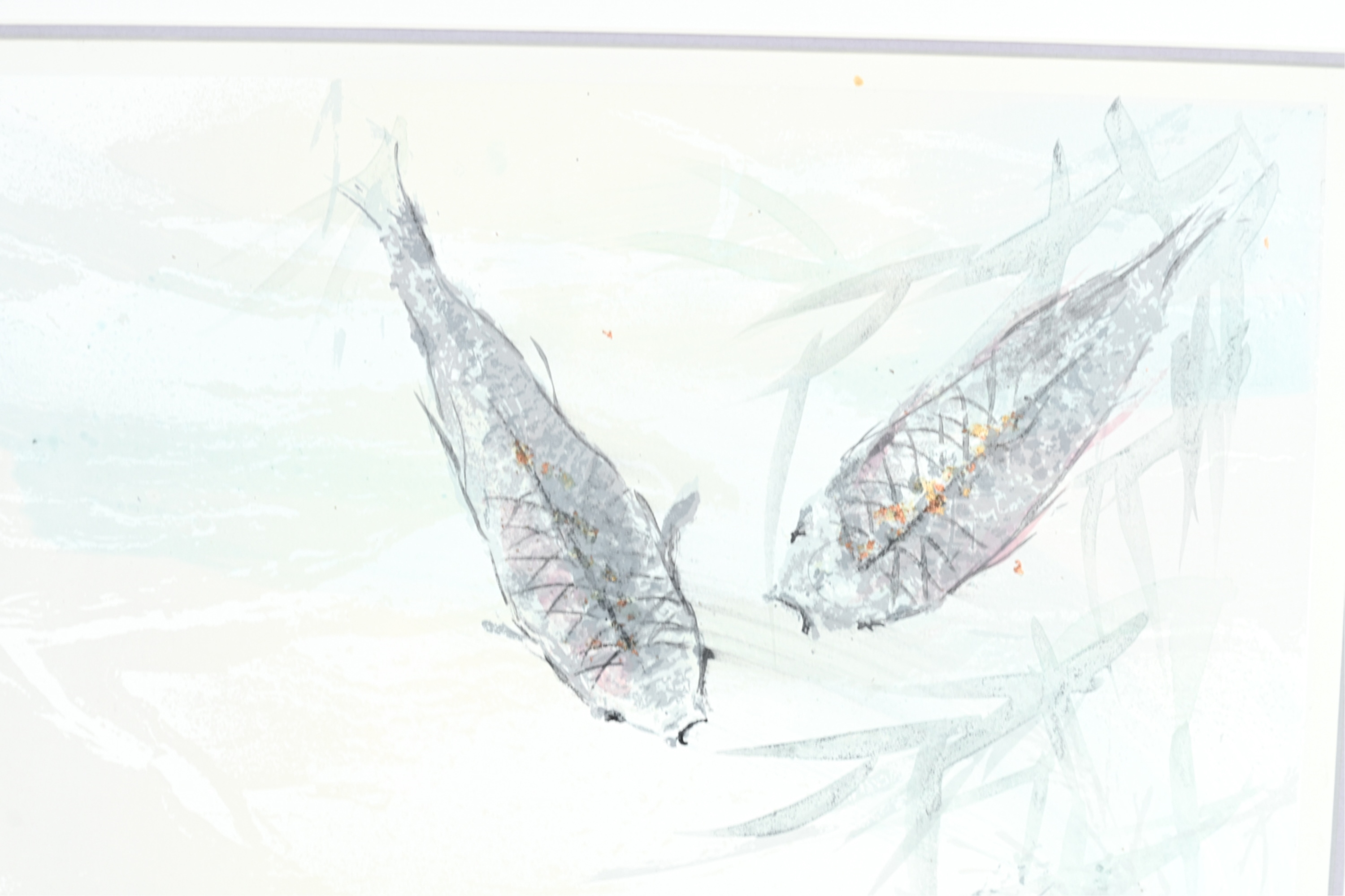 MICHI OSAKA | SERIGRAPH WITH FISH | MutualArt