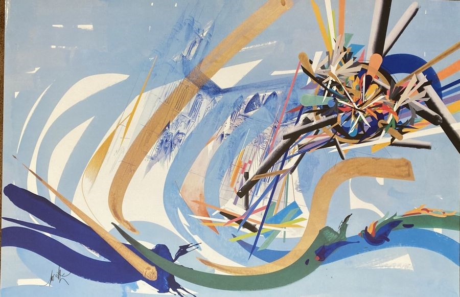 Raymond Moretti | Set of 12 serigraphs in the original drawing board ...