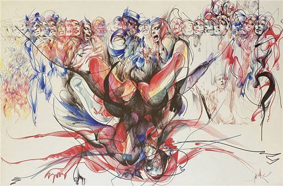 Raymond Moretti | Set of 12 serigraphs in the original drawing board ...