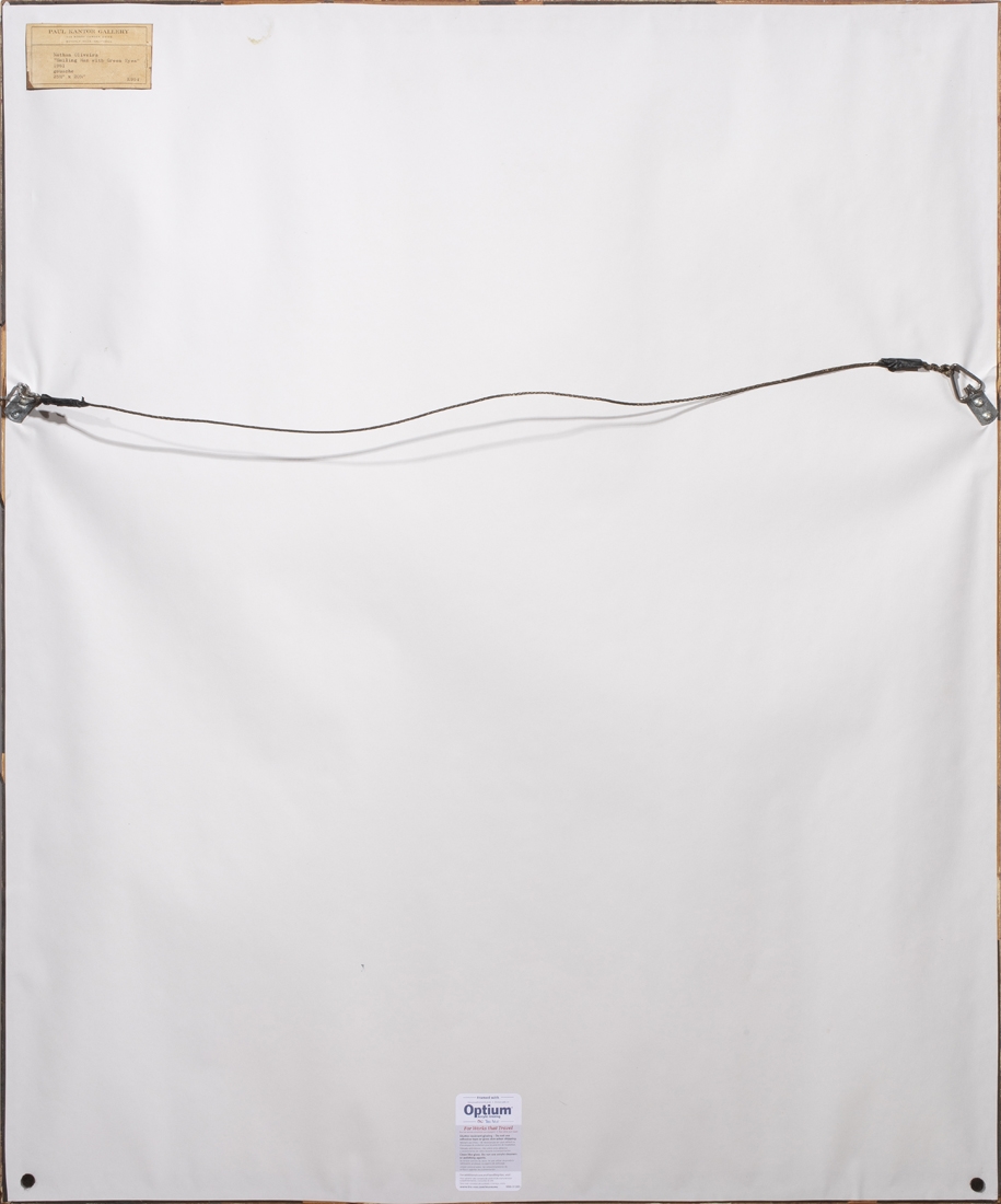 Nathan Oliveira | Smiling Man with Green Eyes (1961) | MutualArt