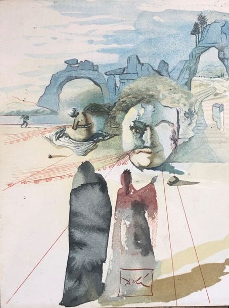 Salvador Dalí | Dante and Virgil | MutualArt