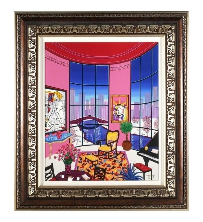 Fanch Ledan | Interior with Lichtenstein | MutualArt