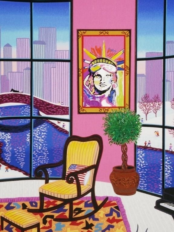 Fanch Ledan | Interior with Lichtenstein | MutualArt
