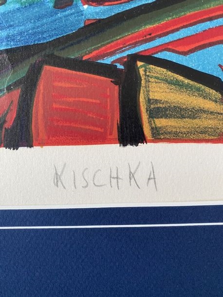 Isis Kischka | View of a port | MutualArt