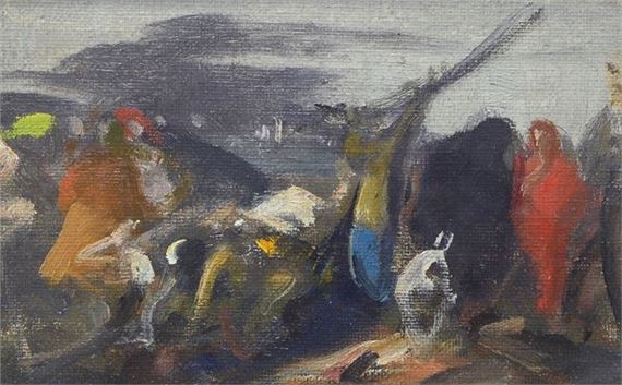 Pietro Annigoni | Sketch of the Vita painting. (1961) | MutualArt