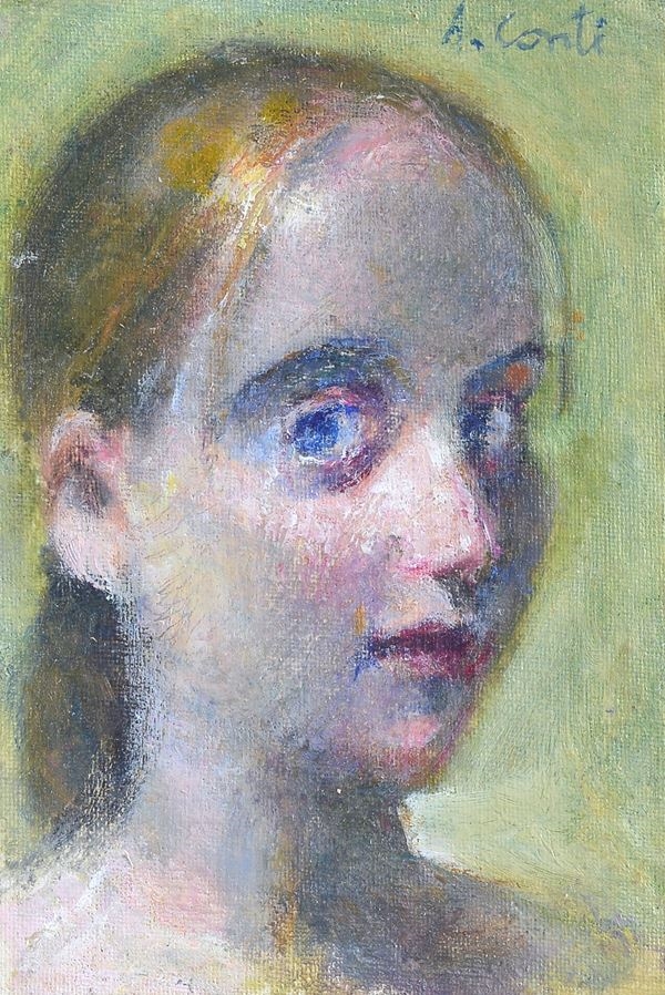 Armando Conti | Portrait of girl | MutualArt