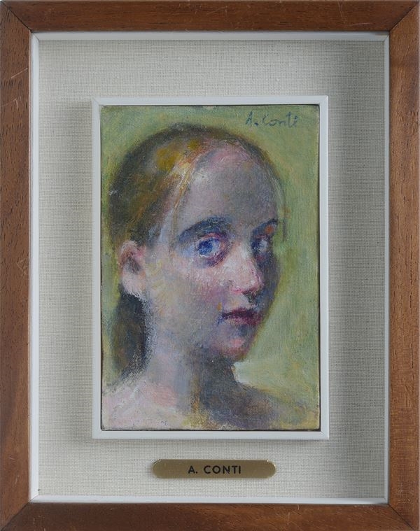 Armando Conti | Portrait of girl | MutualArt
