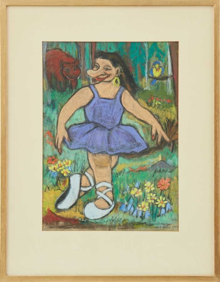 Stina Sunesson | Balettdansös i skogen (1953) | MutualArt