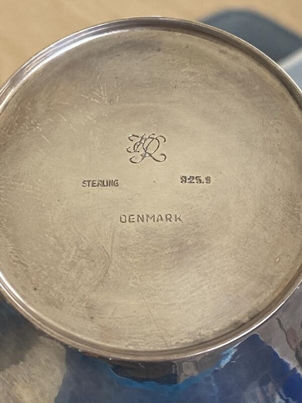 Niels Holger Rasmussen | Sterling silver goblet with grapes on handle ...