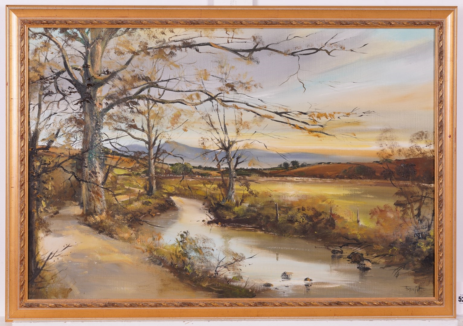 Frank Fitzsimmons | A river landscape | MutualArt