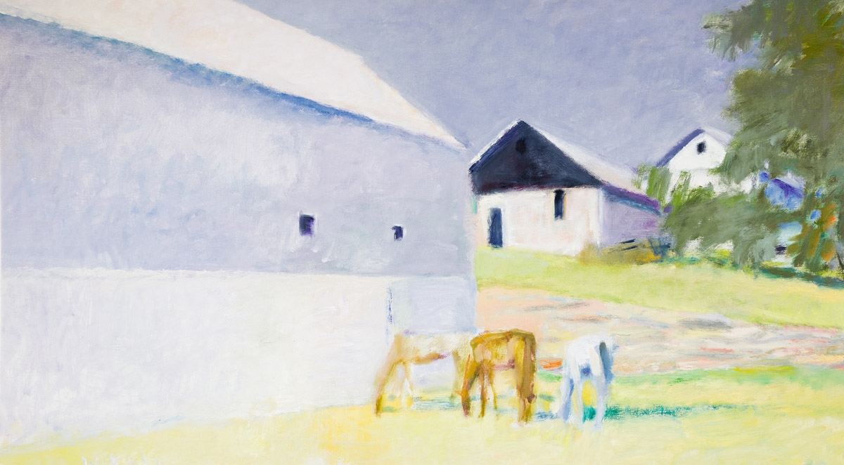 Wolf Kahn | Lucy Bump's Barn (1981) | MutualArt