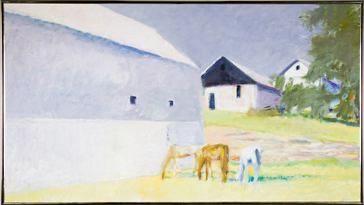 Wolf Kahn | Lucy Bump's Barn (1981) | MutualArt