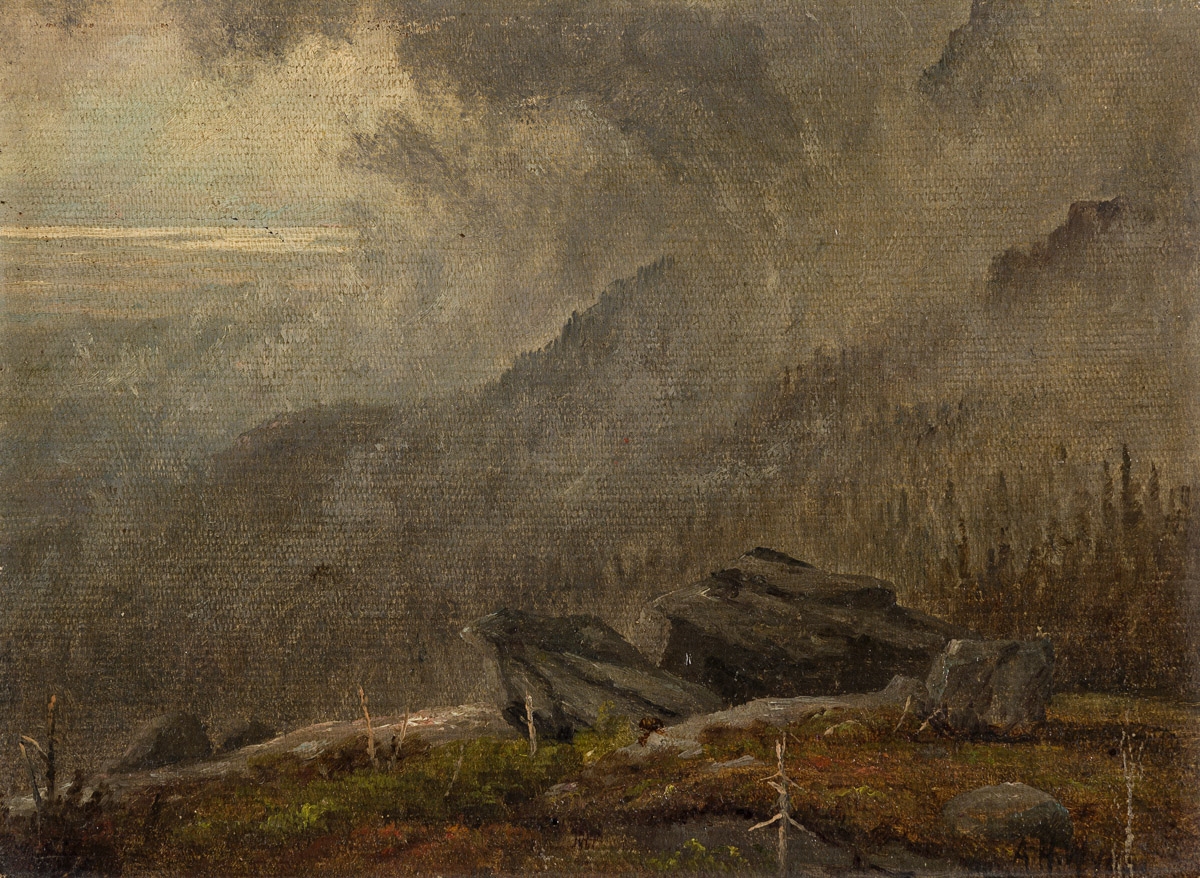 Alexander Helwig Wyant | Storm in the Mountains. | MutualArt