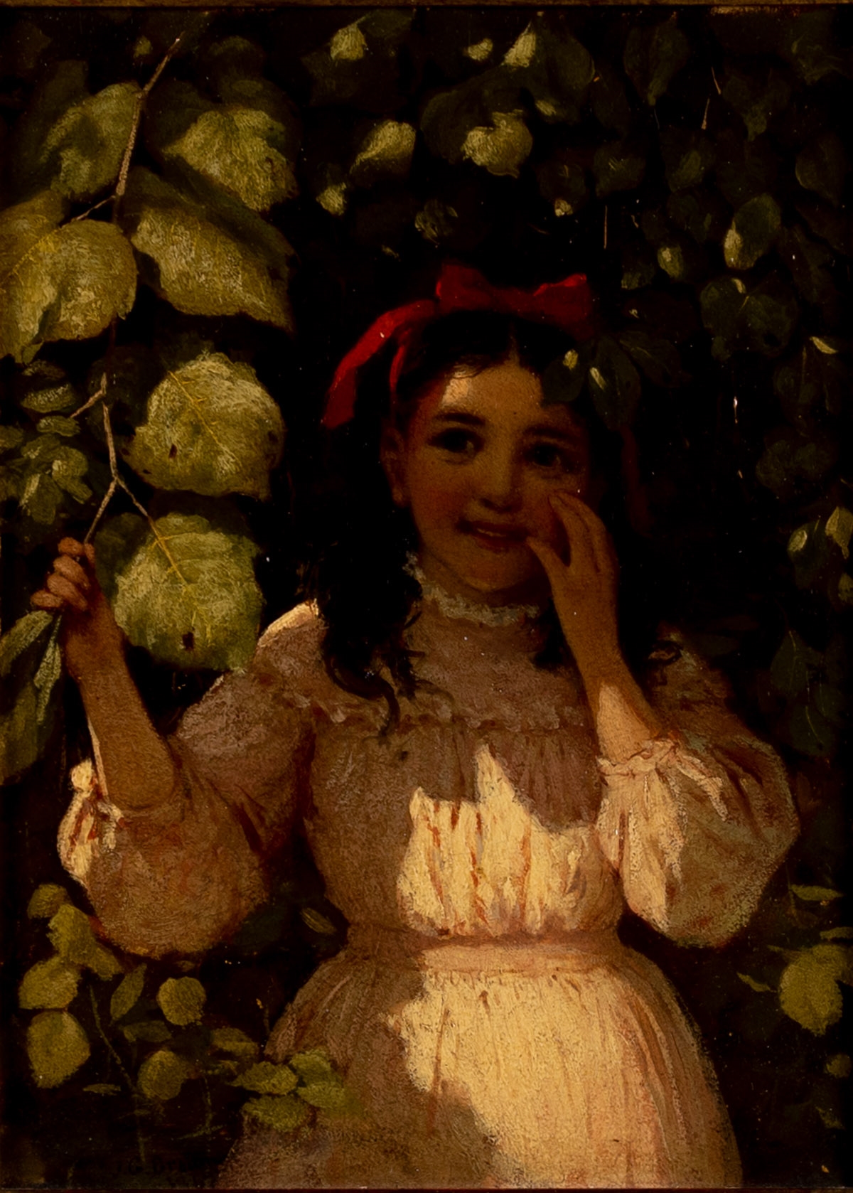 John George Brown | A Child Hiding in Ambush (1867) | MutualArt