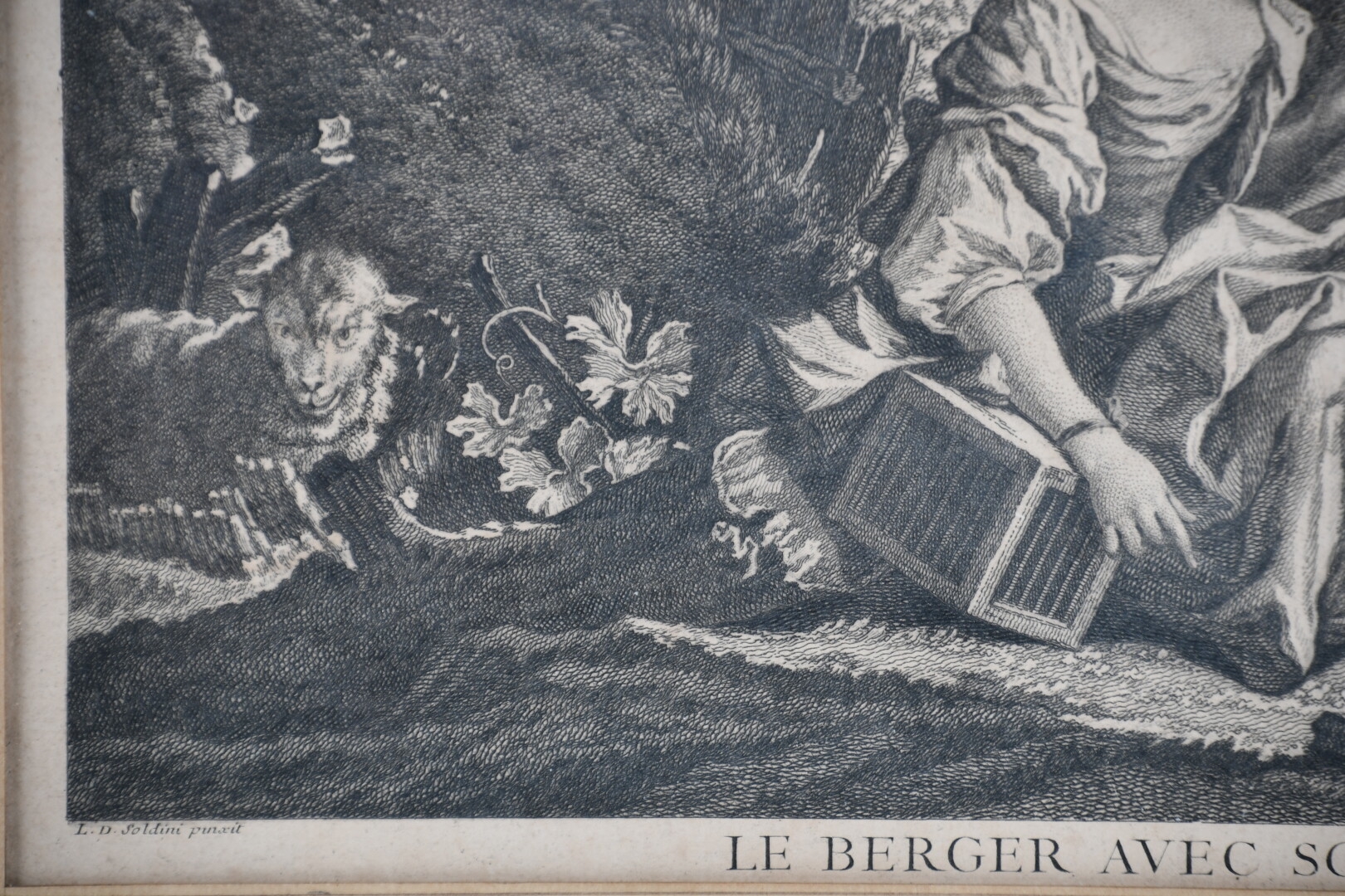 Luigi Dominique Soldini | Le berger avec son oiseau - La bergère avec ...