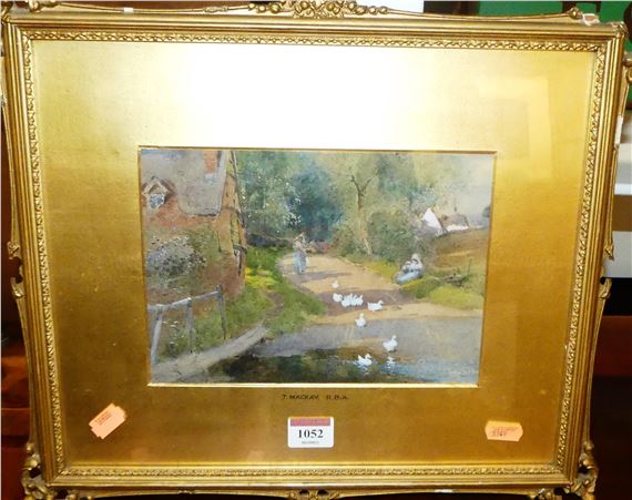 Thomas Mackay | Feeding the ducks | MutualArt