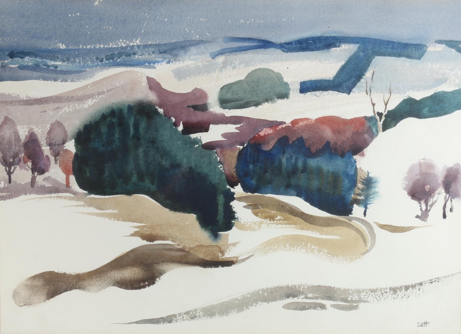 Robert Mcdonald Scott | Borders Under Snow | MutualArt