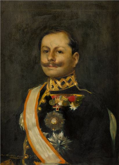 Ramón Casas | Retrato del General Weyler (1915) | MutualArt