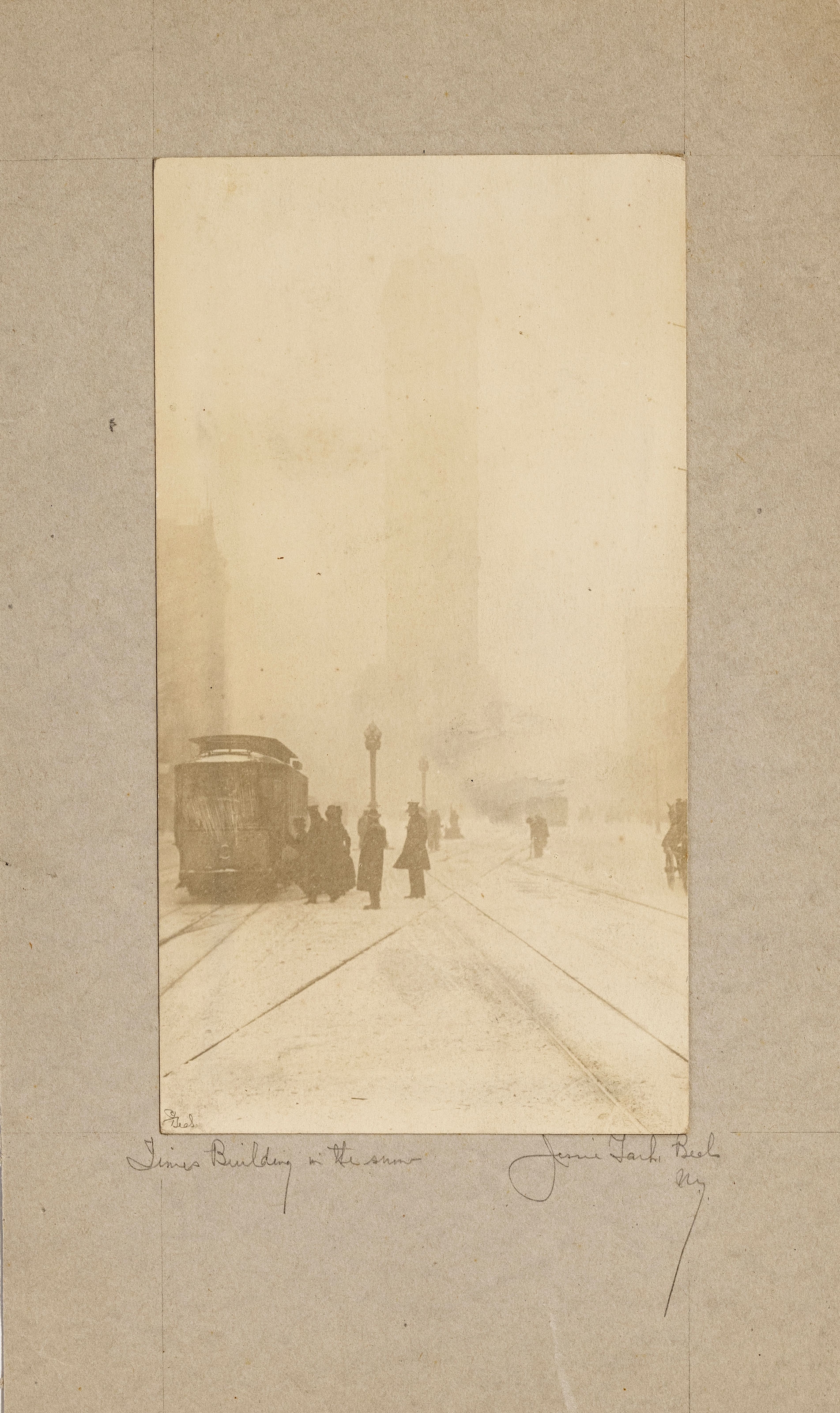 Jesse Tarbox Beals | James Building in the snow | MutualArt