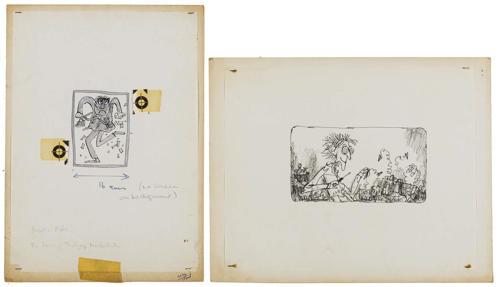 Quentin Blake | Seven original artworks for The Listener magazine ...