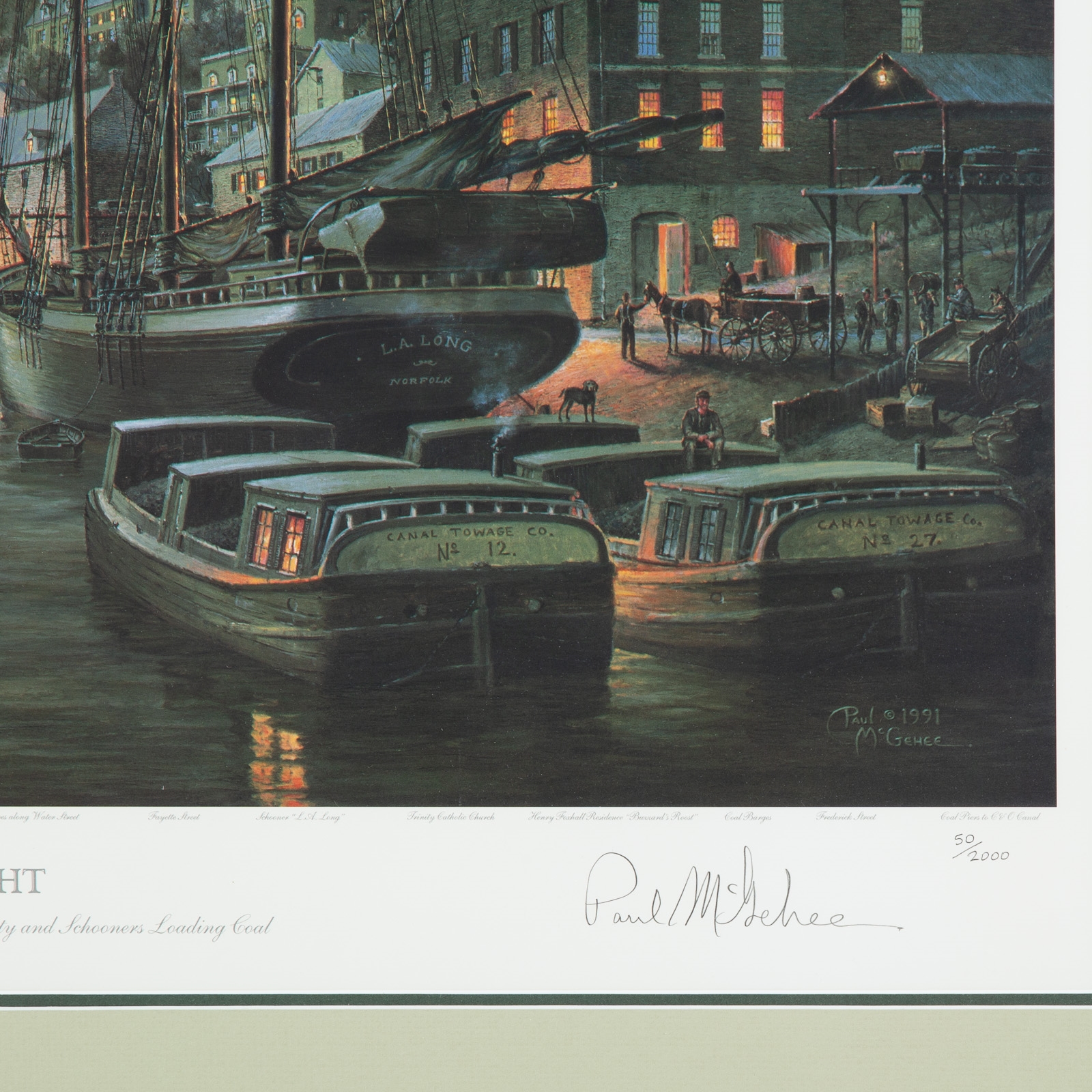 Paul McGehee | Old Georgetown by Moonlight | MutualArt