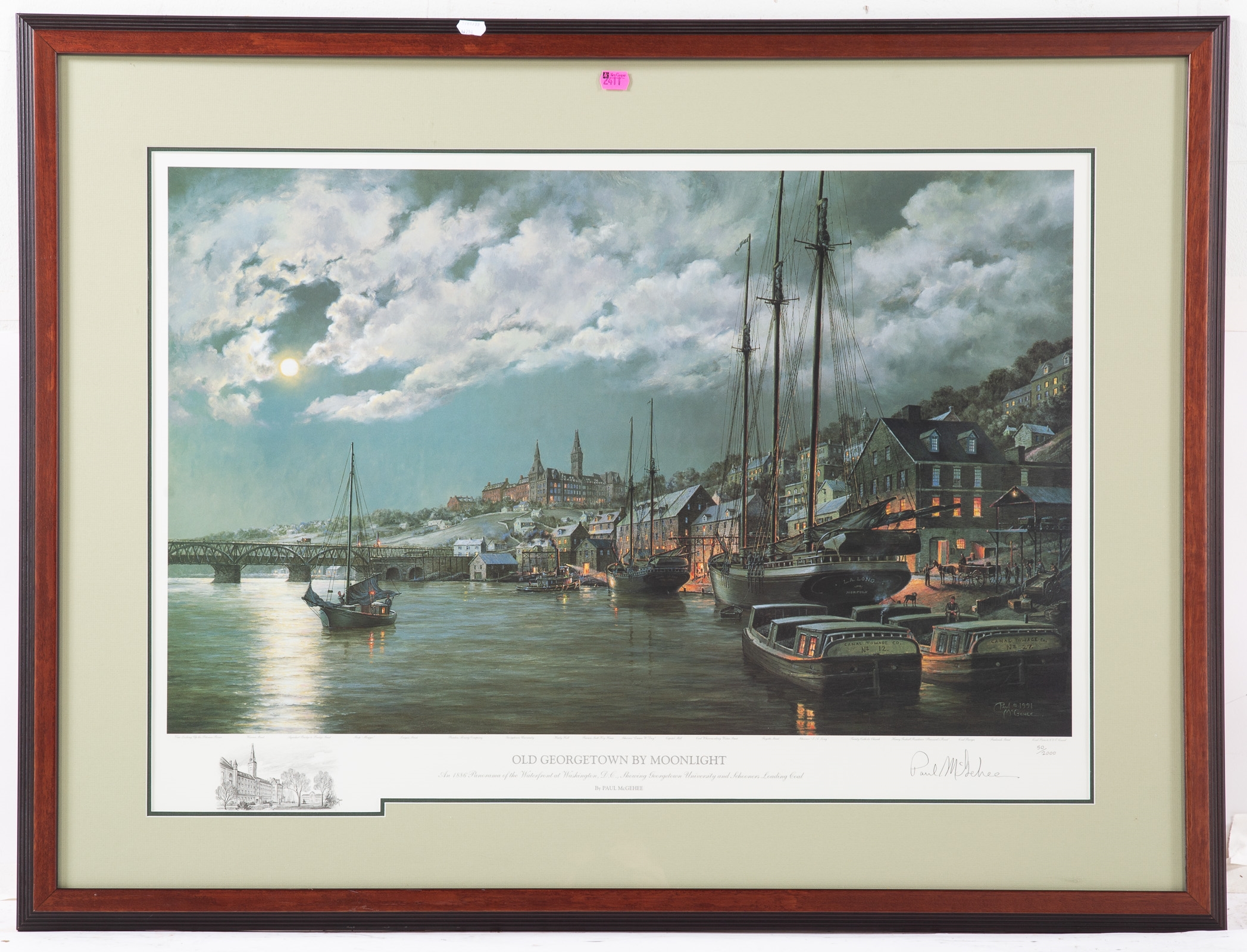 Paul McGehee | Old Georgetown by Moonlight | MutualArt