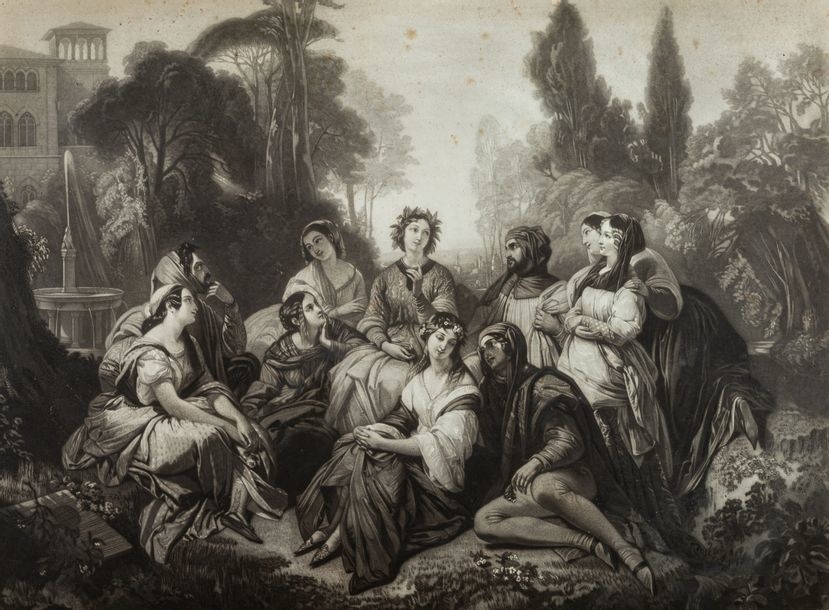 Franz Xaver Winterhalter | Le Décaméron et un groupe de personnages ...